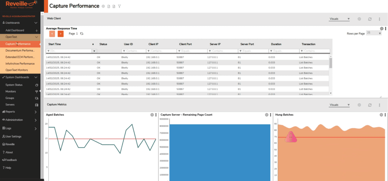 OpenText Intelligent Capture Agentless Monitoring - Reveille Software